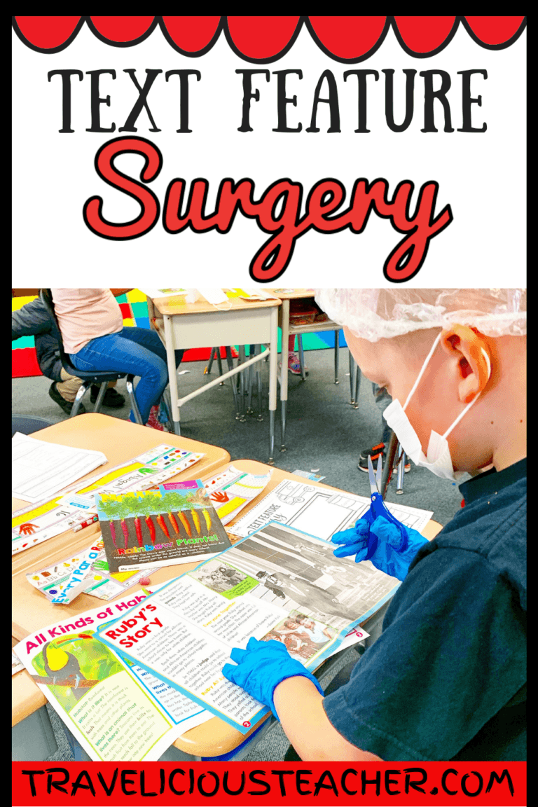 Text Feature Surgery for Elementary Students - Travelicious Teacher